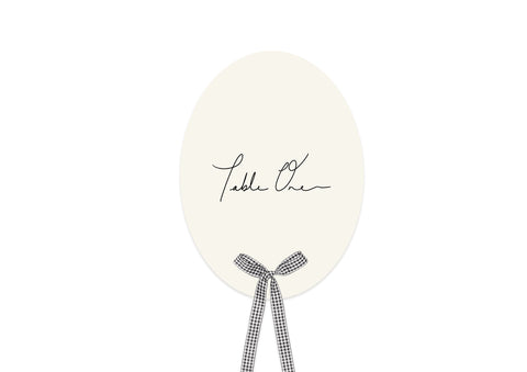 Handwritten Set - Oval Table Names – Ten Story Stationery